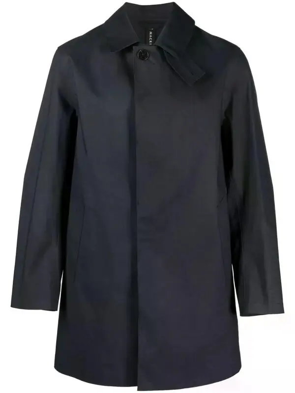 Mackintosh Single-breasted Cotton Coat