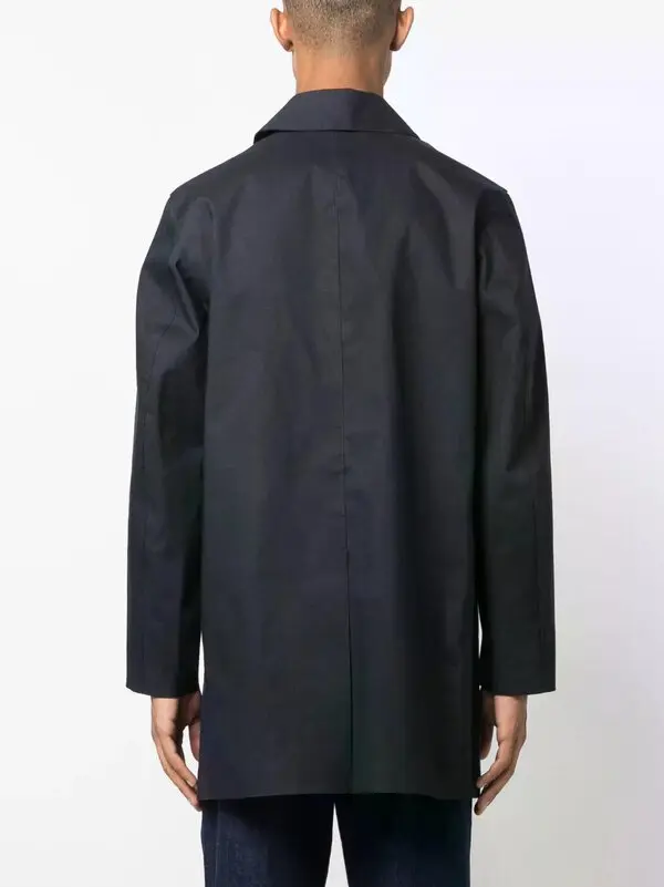 Mackintosh Single-breasted Cotton Coat