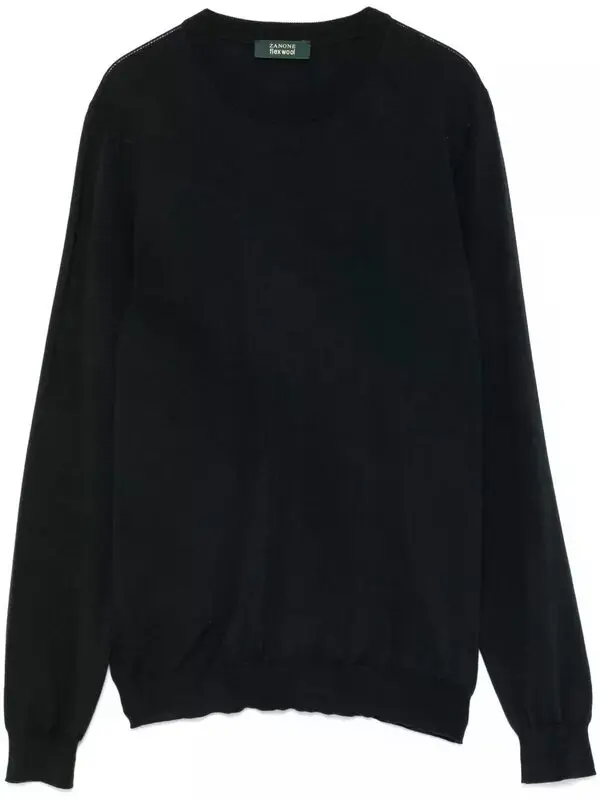 ZANONE Fine-knit Sweater - Black