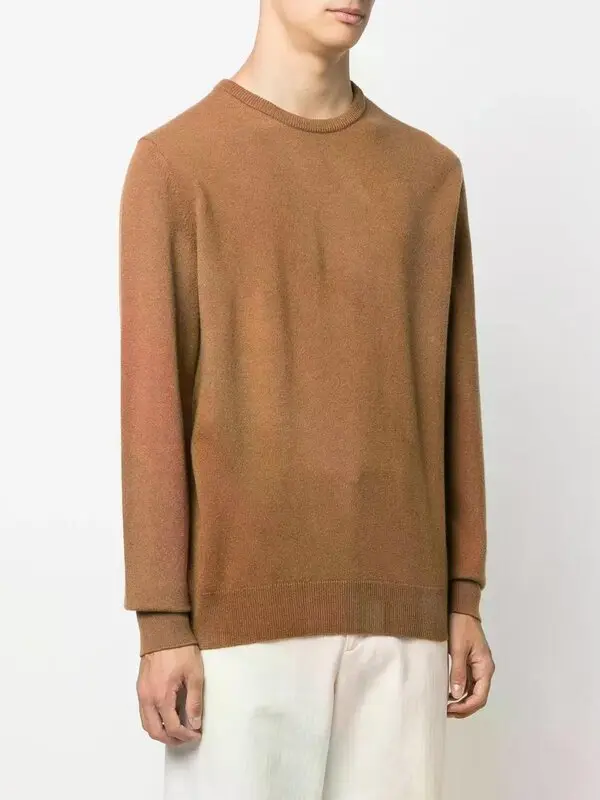 Zegna Crew-neck Cashmere Jumper - Brown