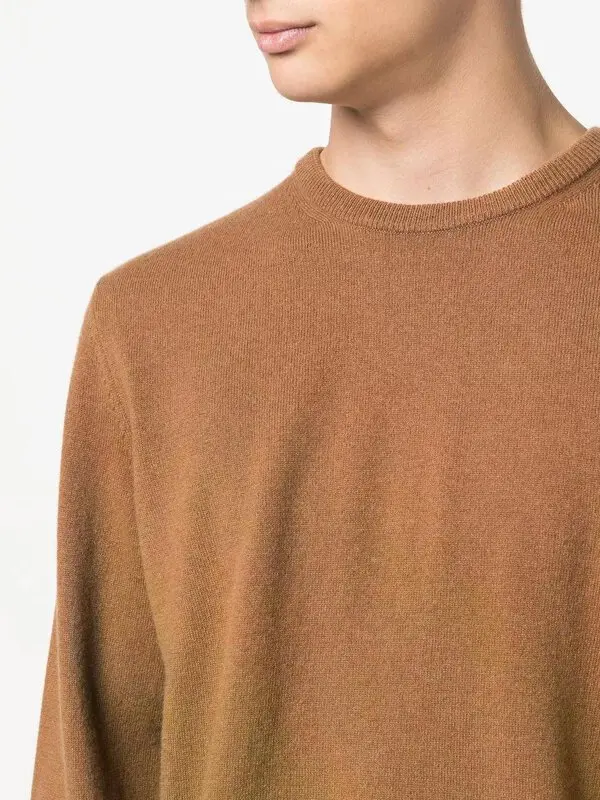 Zegna Crew-neck Cashmere Jumper - Brown
