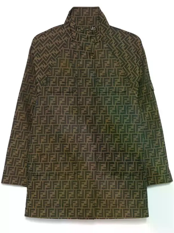 Fendi Ff Canvas Short Coat