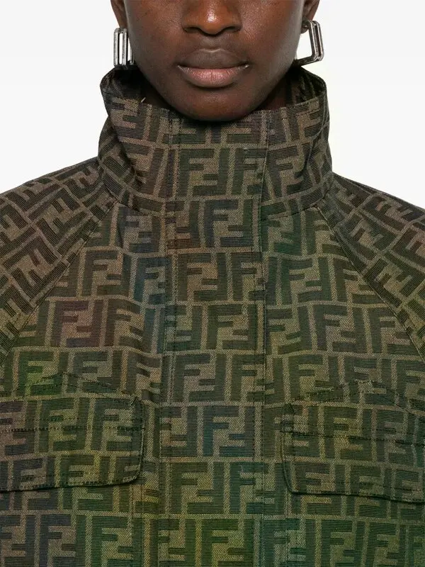 Fendi Ff Canvas Short Coat