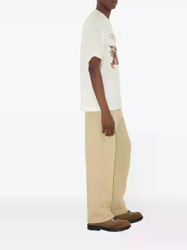Burberry Cross-stitch Ekd​ T-shirt - Neutrals