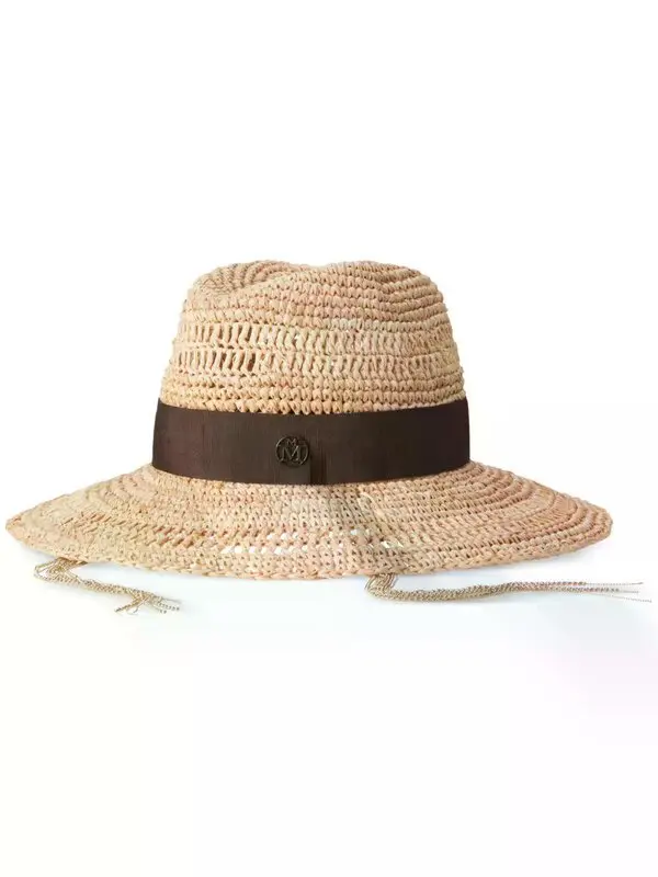 MAISON MICHEL Kate Fedora Hat - Neutrals