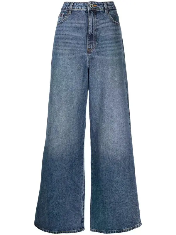 SELF-PORTRAIT Wide-leg Jeans