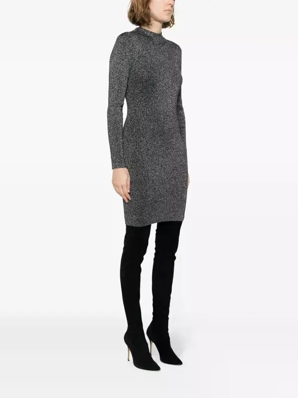 Michael Kors Ribbed-knit Lurex Dress