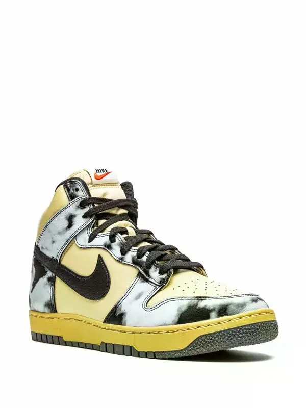 Nike Dunk High 1985 Sp "black Acid Wash" Sneakers - Neutrals