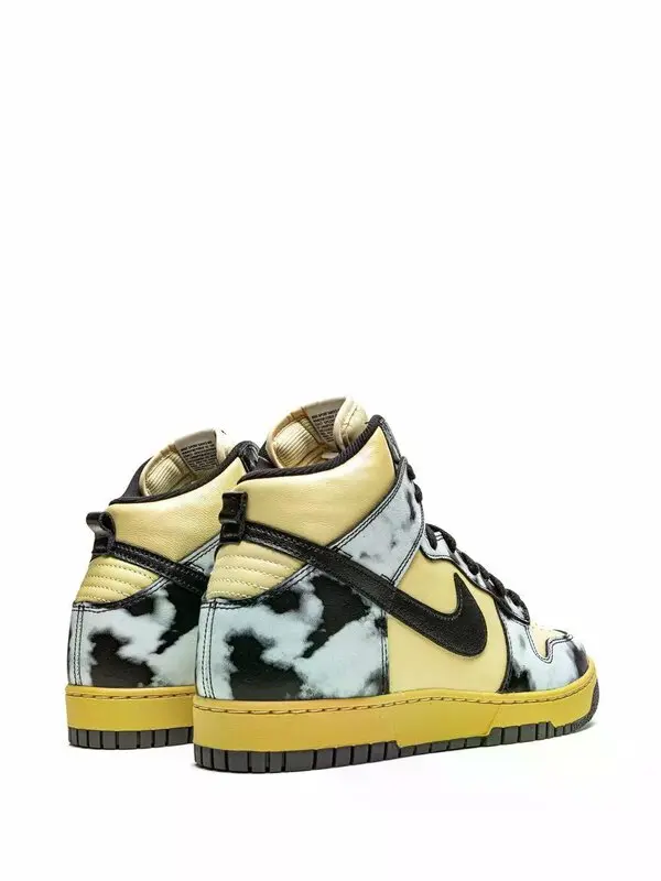 Nike Dunk High 1985 Sp "black Acid Wash" Sneakers - Neutrals