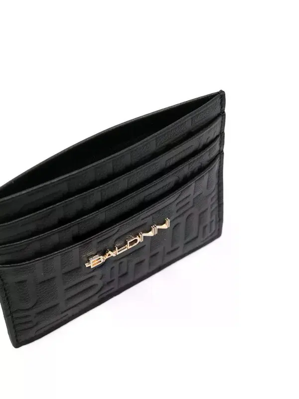 BALDININI Monogram-pattern Leather Card Holder