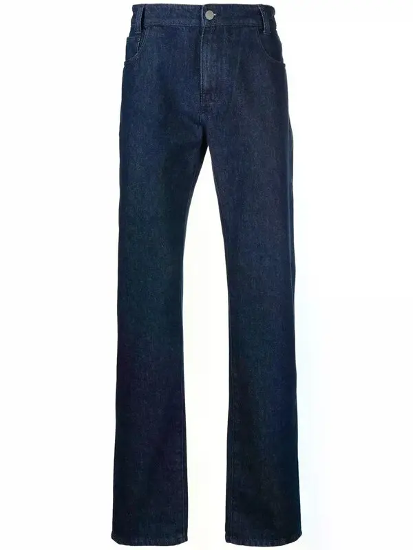 Raf Simons Bootcut Jeans With Logo Patch