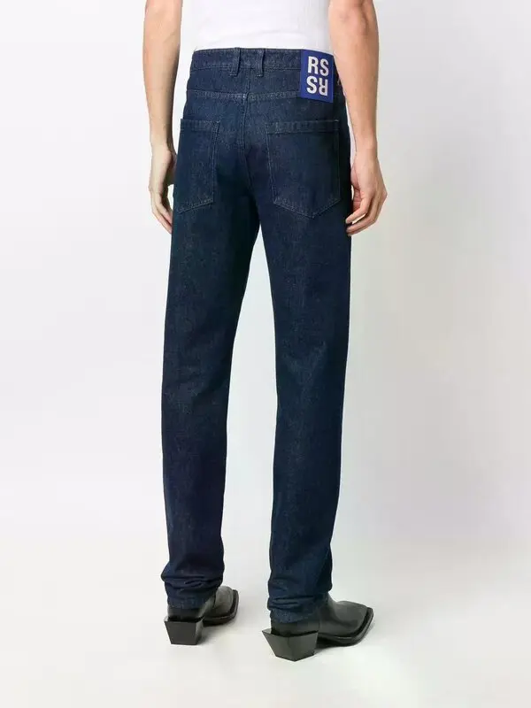 Raf Simons Bootcut Jeans With Logo Patch