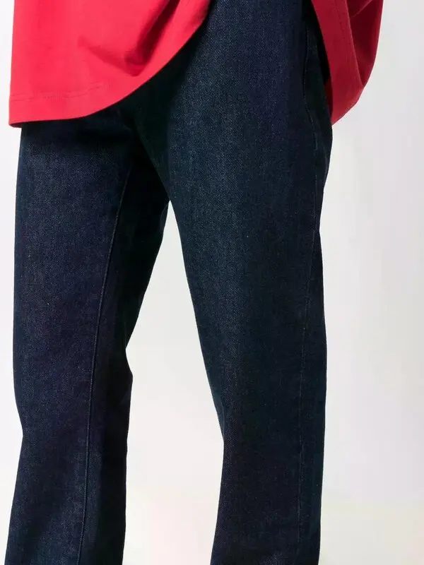 Raf Simons Bootcut Jeans With Logo Patch