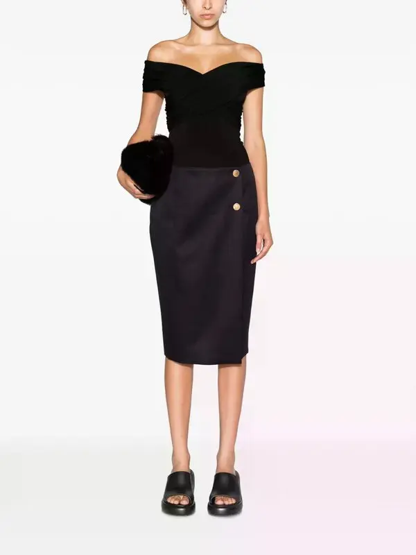 Givenchy Wool-blend Straight Skirt