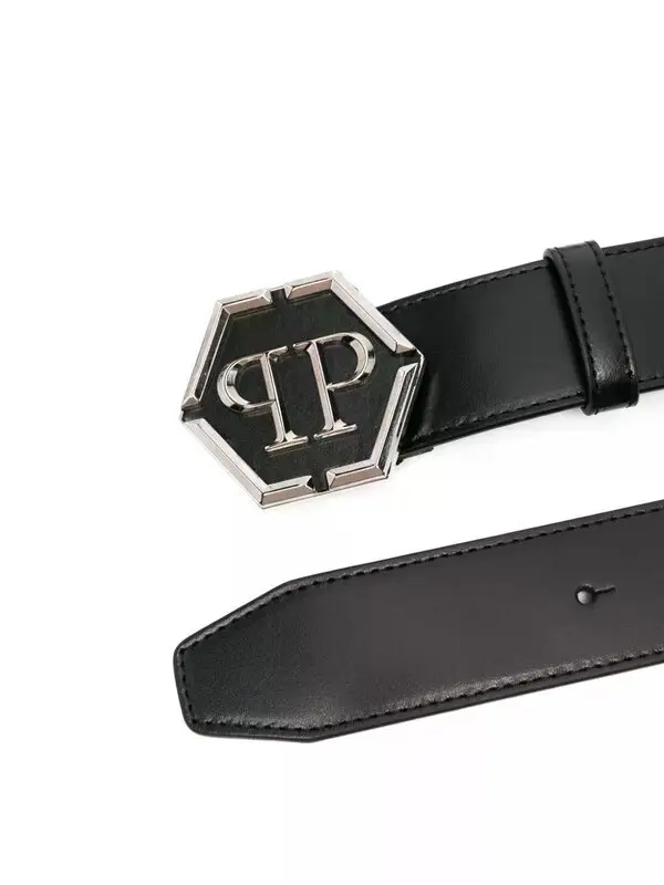 Philipp Plein Logo Buckle Belt