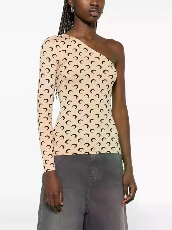 MARINE SERRE Crescent Moon Asymmetric Top