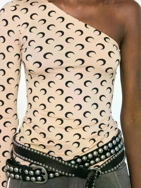 MARINE SERRE Crescent Moon Asymmetric Top