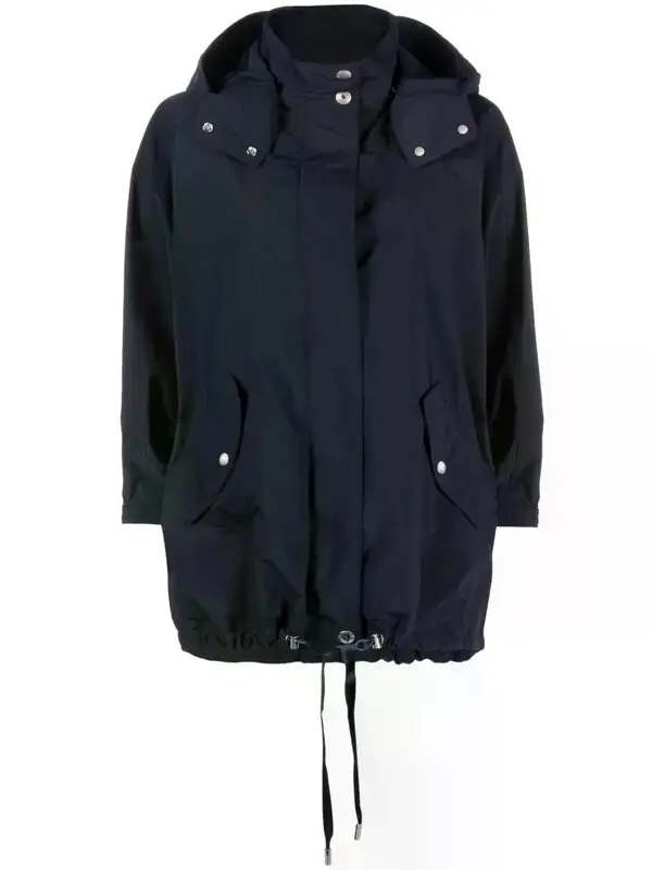 Woolrich Drawstring Hooded Parka - Blue