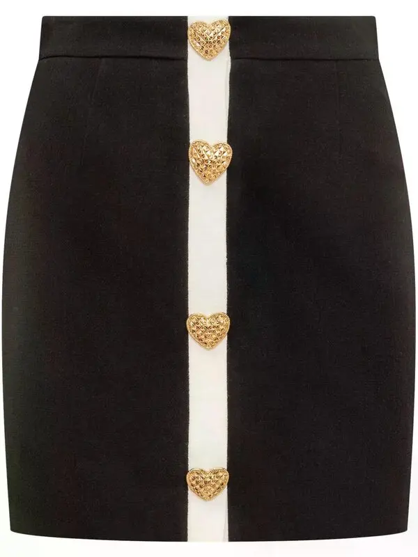 Moschino Heart-motif Mini Skirt - Black