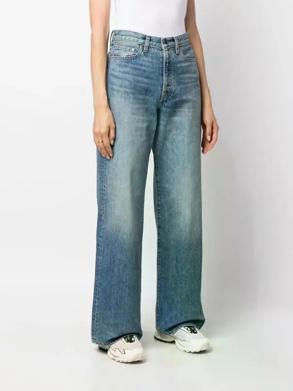Amiri High-rise Wide-leg Jeans