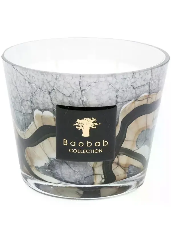 BAOBAB COLLECTION Max 10 Marble Stones Scented Candle - Grey