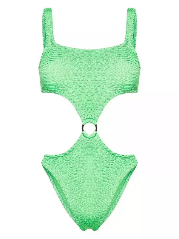 PARAMIDONNA Olivia Smock-design Swimsuit - Green