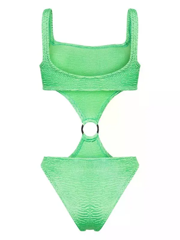 PARAMIDONNA Olivia Smock-design Swimsuit - Green