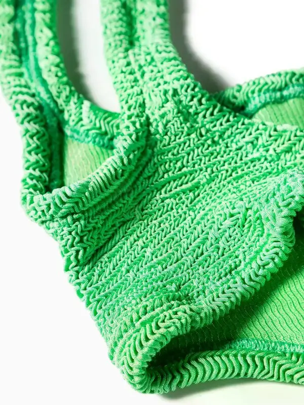 PARAMIDONNA Olivia Smock-design Swimsuit - Green