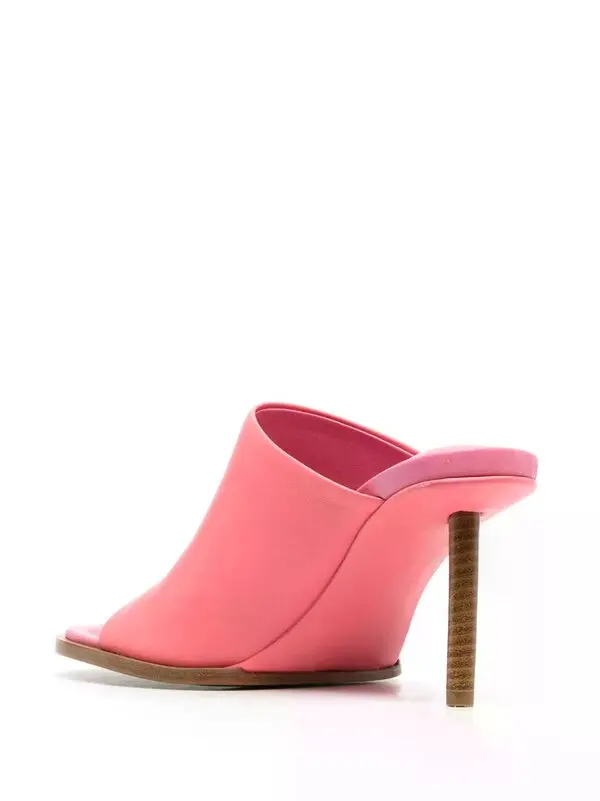 Jacquemus 90mm Les Mules Rond Carré Sandals - Pink