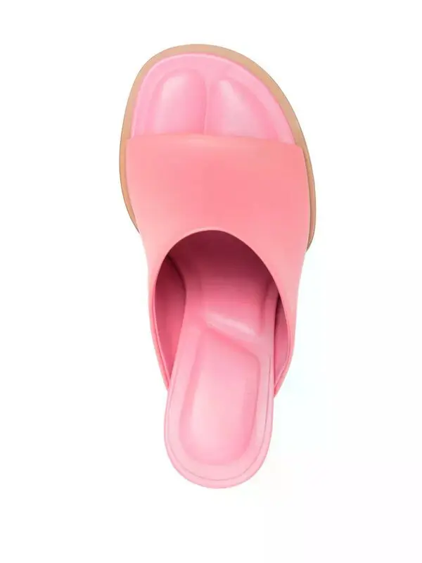 Jacquemus 90mm Les Mules Rond Carré Sandals - Pink