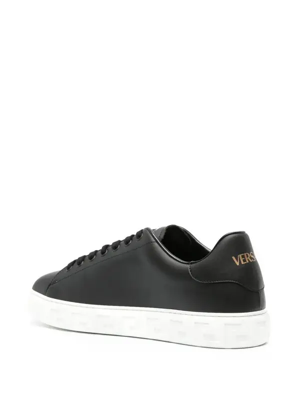 Versace Greca Low-top Sneakers - Black