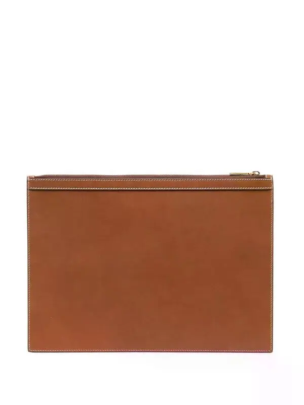 Thom Browne 4-bar Tab Document Holder - Brown
