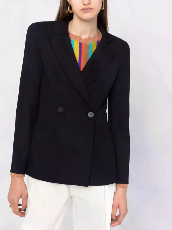 Harris Wharf London Double-breasted Virgin Wool Blazer