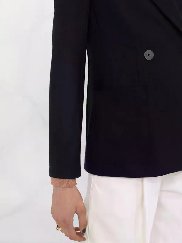 Harris Wharf London Double-breasted Virgin Wool Blazer