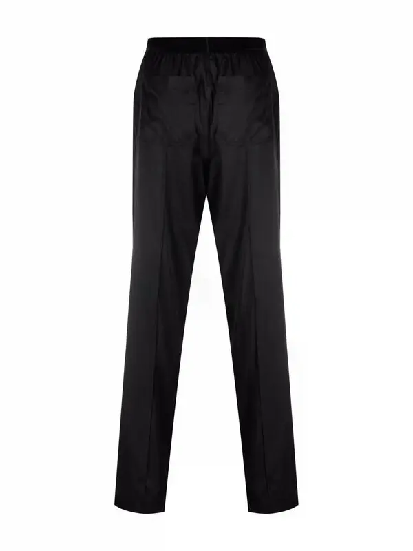 TOM FORD Logo-waistband Silk Pajama Trousers - Black