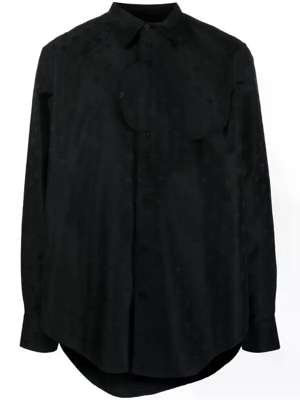 GMBH Hammer-jacquard Button-up Shirt