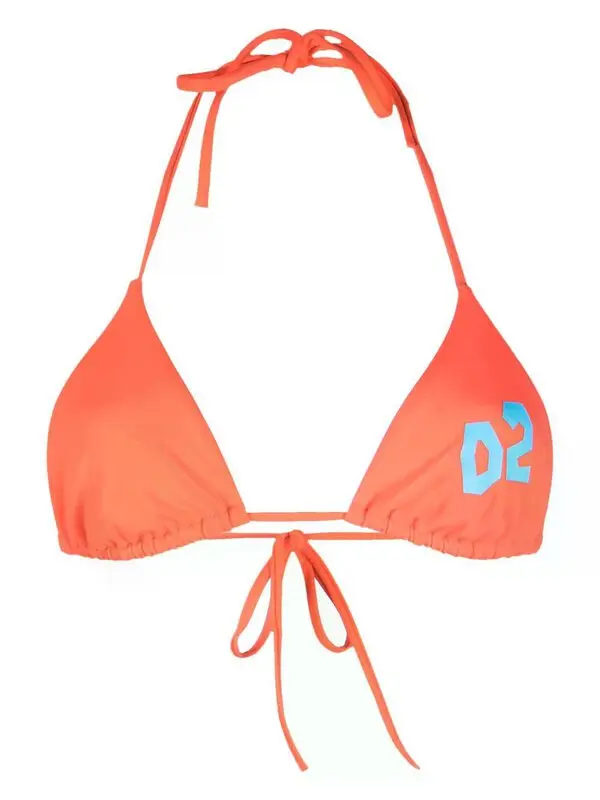 Dsquared2 Logo-print Bikini Top - Orange