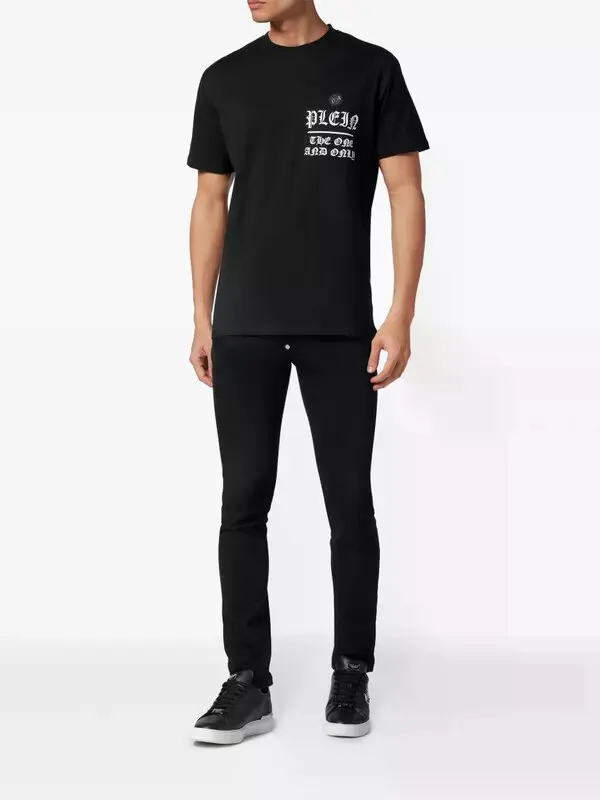Philipp Plein Graphic-print Cotton T-shirt - Black