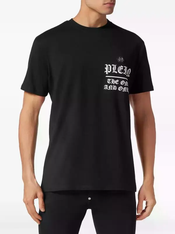Philipp Plein Graphic-print Cotton T-shirt - Black