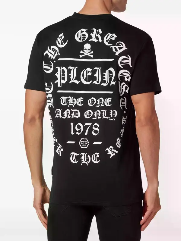 Philipp Plein Graphic-print Cotton T-shirt - Black