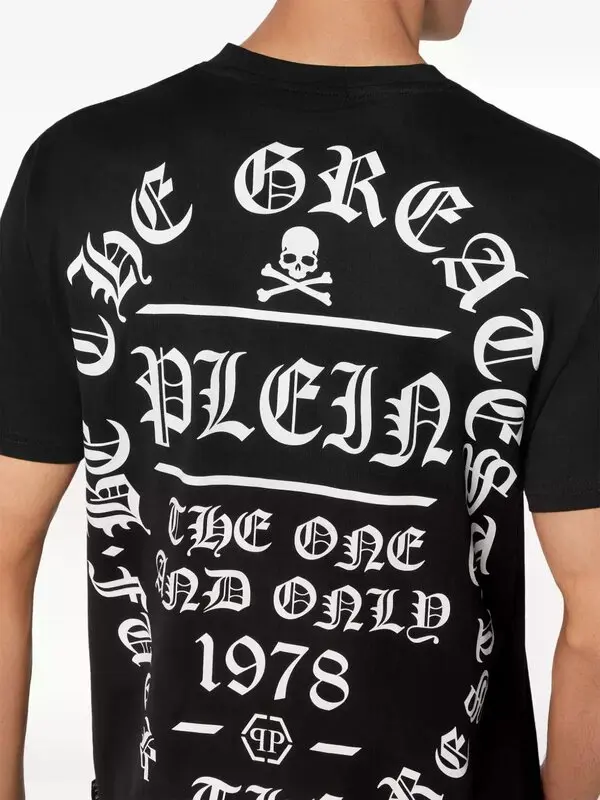 Philipp Plein Graphic-print Cotton T-shirt - Black