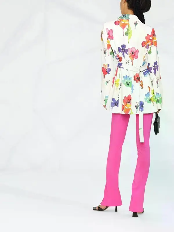 Off-White Floral-print Single-breasted Blazer