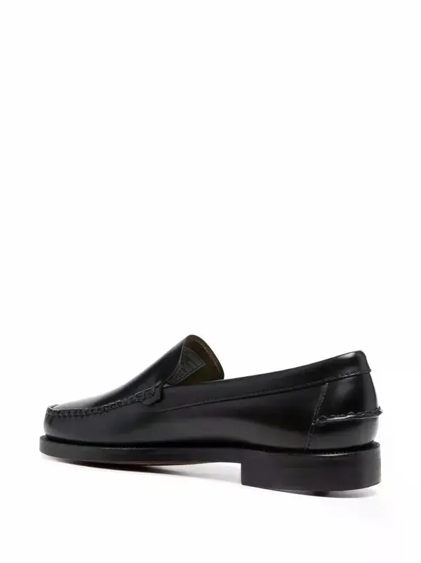 SEBAGO Polished-leather Loafers - Black