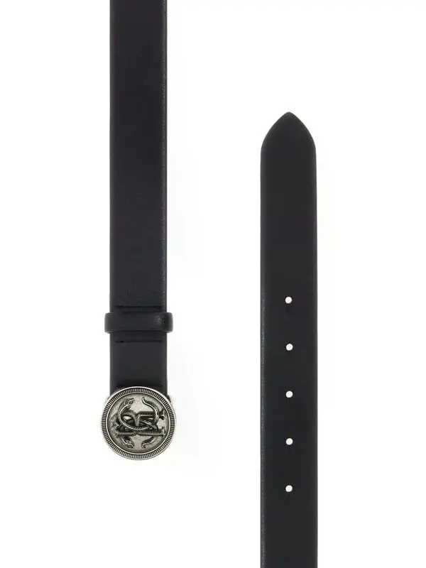 Roberto Cavalli Logo-buckle Leather Belt