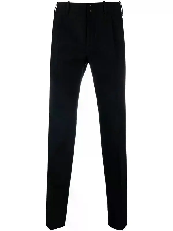 Incotex Mid-rise Straight-leg Trousers - Blue