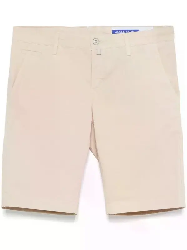 Jacob Cohen Logo-plaque Chino Shorts - Neutrals