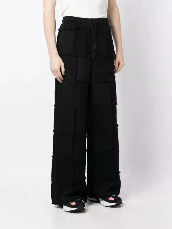 COUNTY OF MILAN Inside-out Frayed Drawstring Trousers