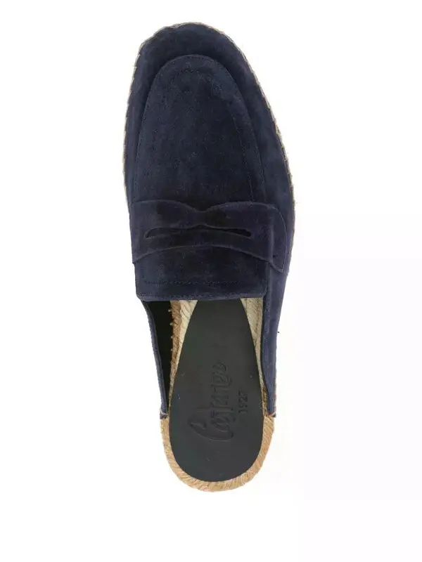 CastaÑer Suede Mules With Penny Slot Detail