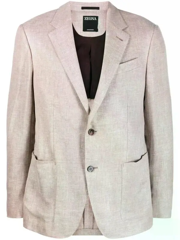 Zegna Tailored Single-breasted Blazer - Neutrals
