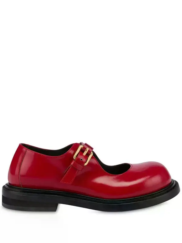 Moschino Olivia Buckled Loafers - Red